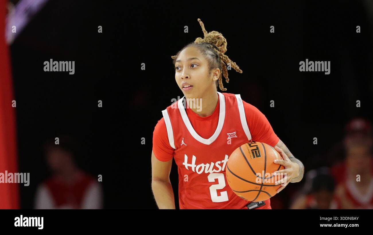 Houston guard Kierra Merchant during an NCAA basketball game against ...