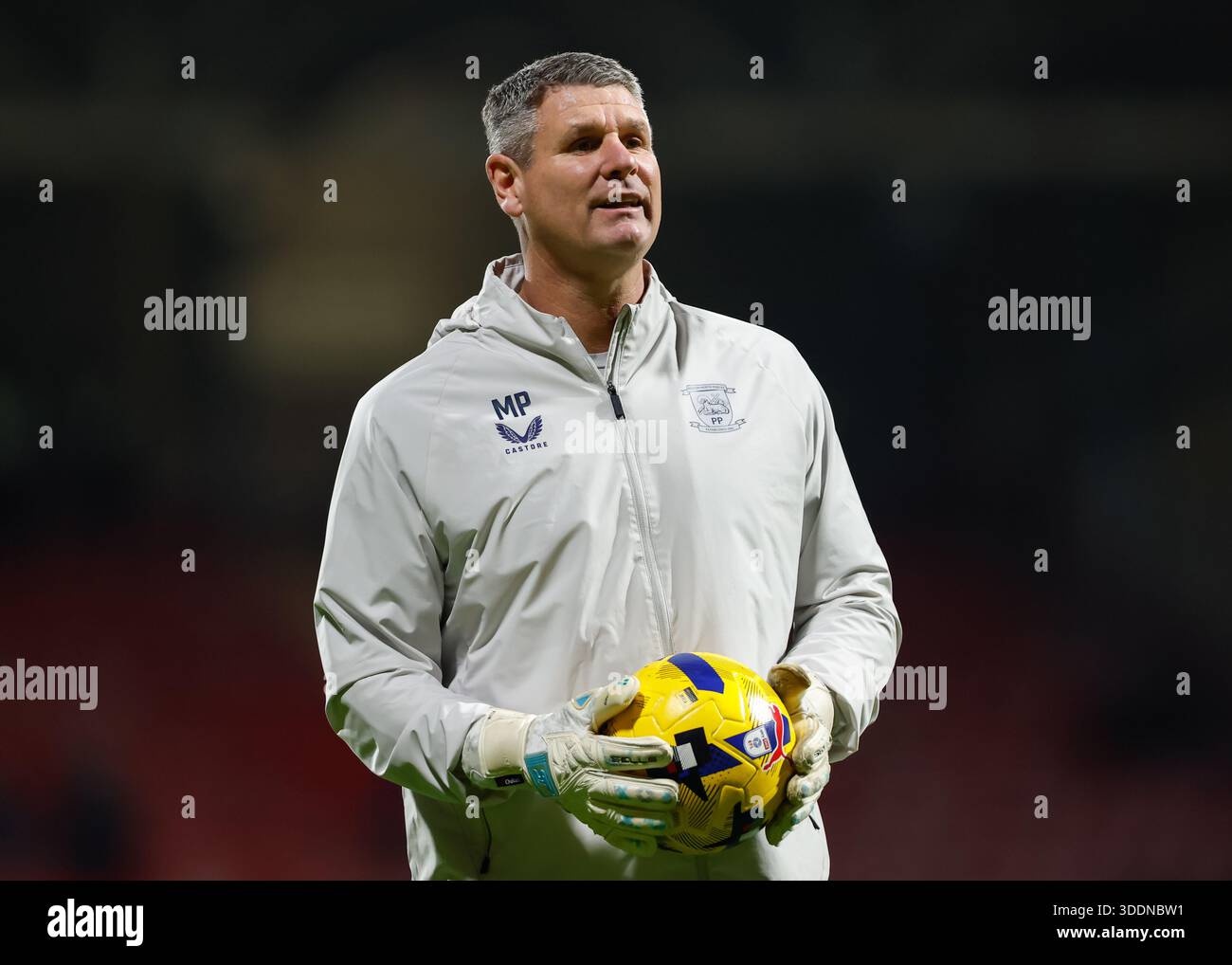 Preston North End goalkeeping coach Mike Pollitt ahead of the Sky Bet ...