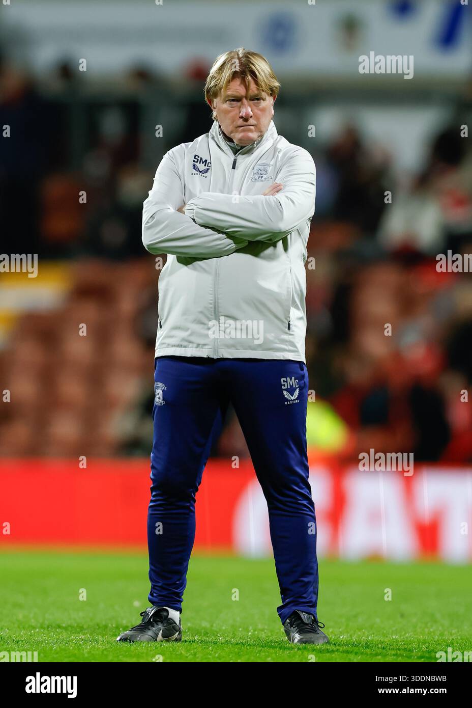 Preston North End assistant Manager Stuart McCall ahead of the Sky Bet ...