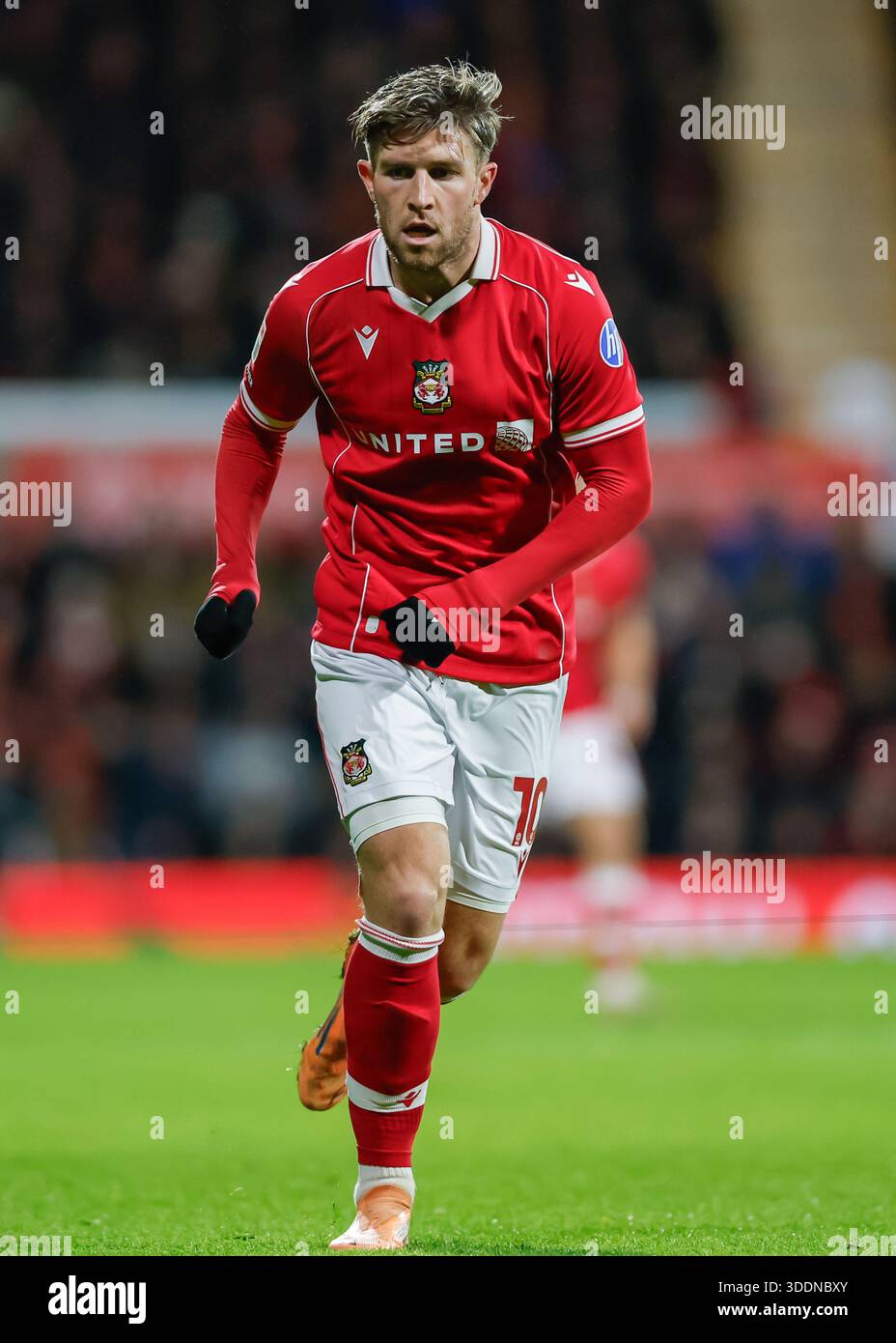 Wrexham’s Josh Windass during the Sky Bet Championship match at the ...