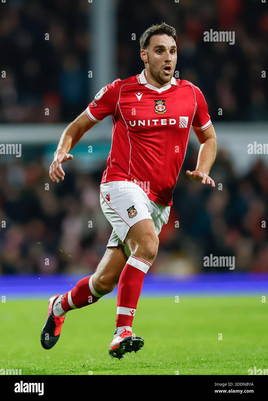 Wrexham’s Matthew James during the Sky Bet Championship match at the ...