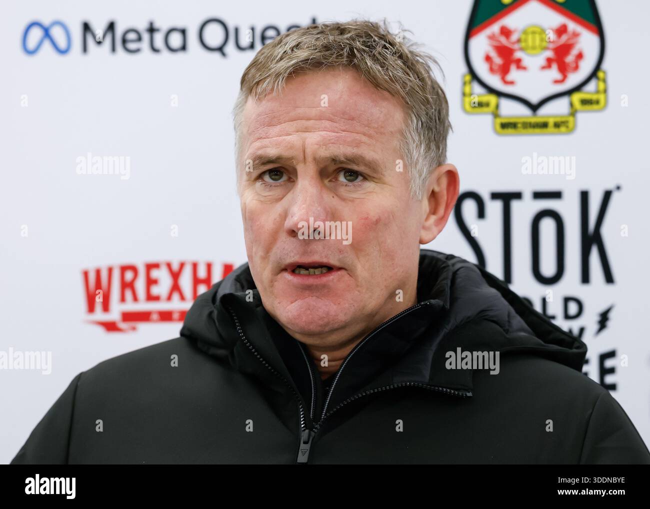 Wrexham manager Phil Parkinson speaks with the media at a post match ...