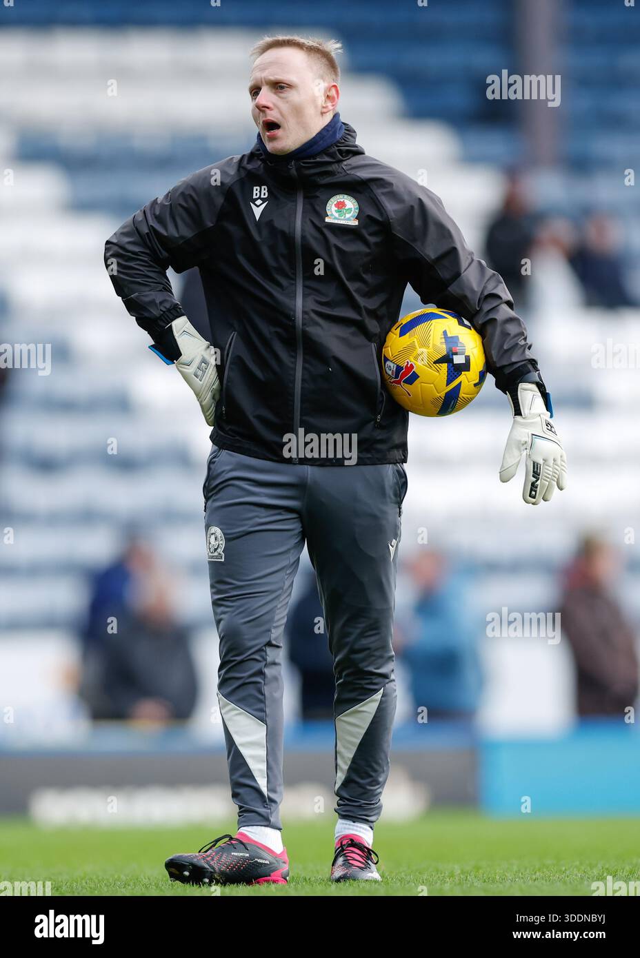 Blackburn Rovers goalkeeping coach Ben Benson ahead of the Sky Bet ...