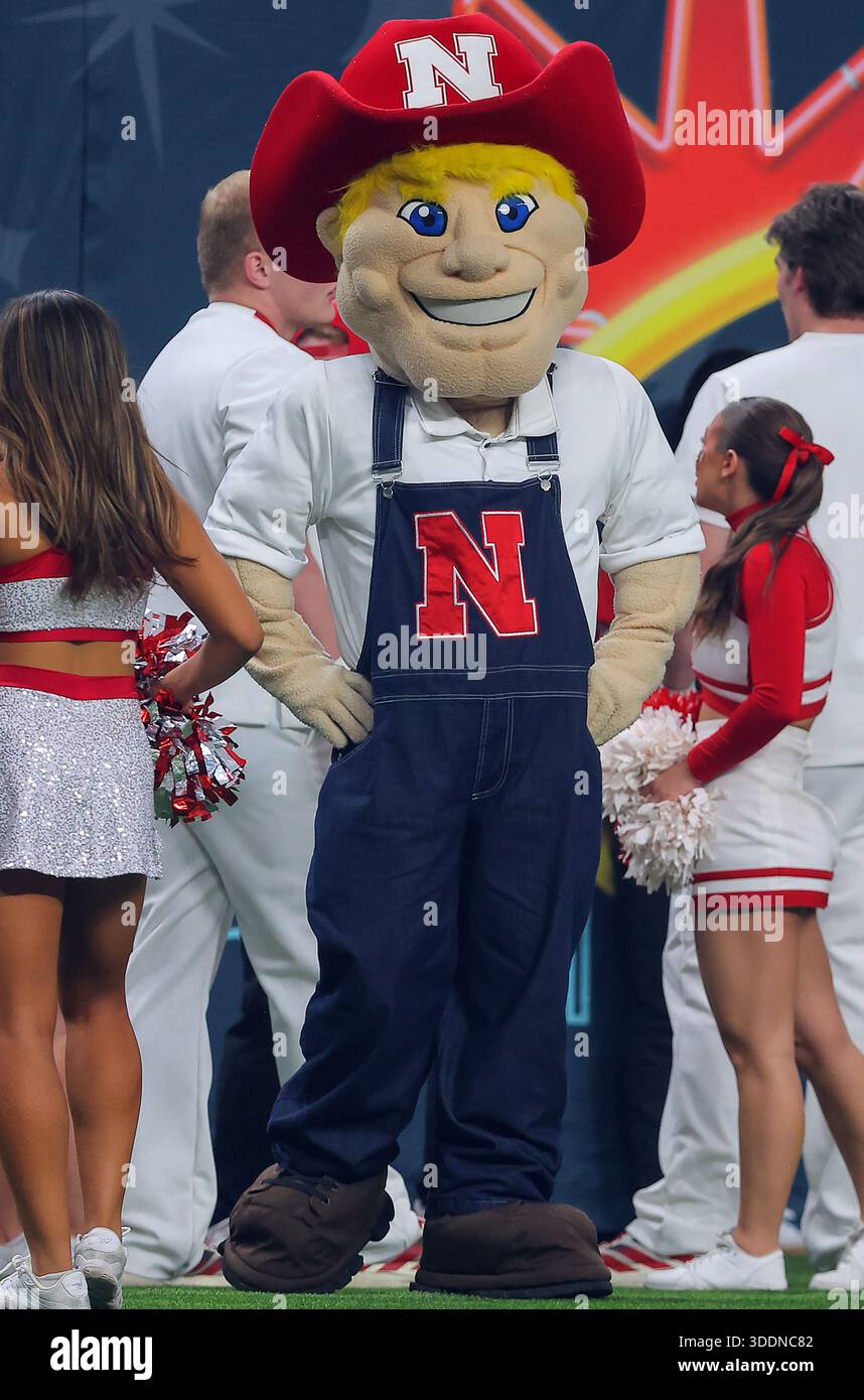 LAS VEGAS, NV - DECEMBER 31: Nebraska Cornhuskers mascot "Herbie Husker ...
