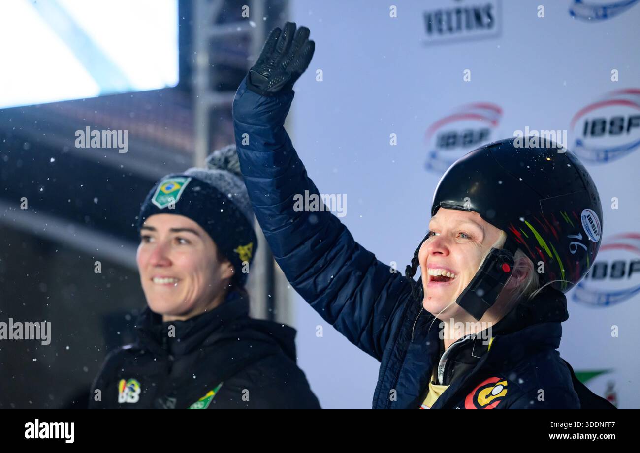 02 January 2026, North Rhine-Westphalia, Winterberg: Skeleton: World ...