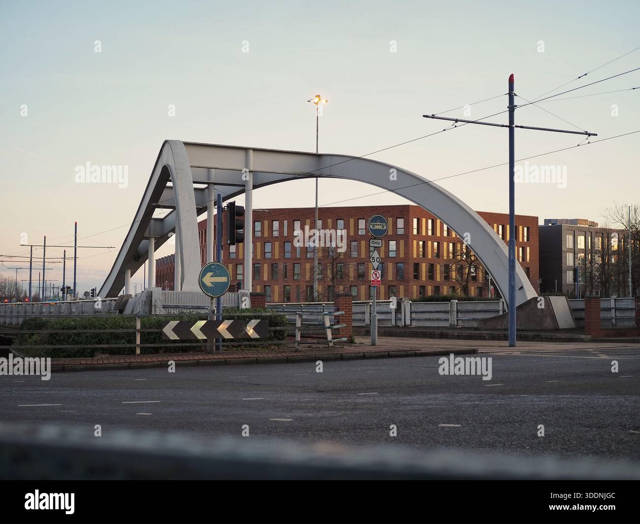 The Wishbone Bridge at the Bilston Road Interchange in Wolverhampton ...