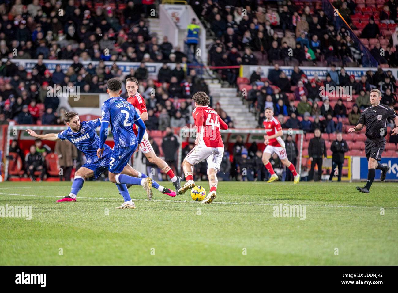 (SPO) Oldaker of Swindon during the EFL League 2 2026 match between ...