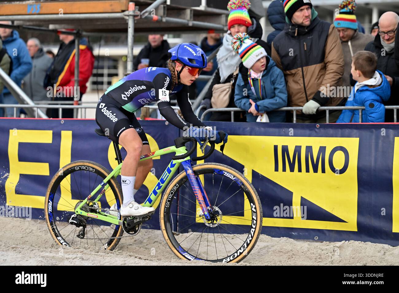 Belgian Fleur Moors pictured in action during the women's elite race of ...