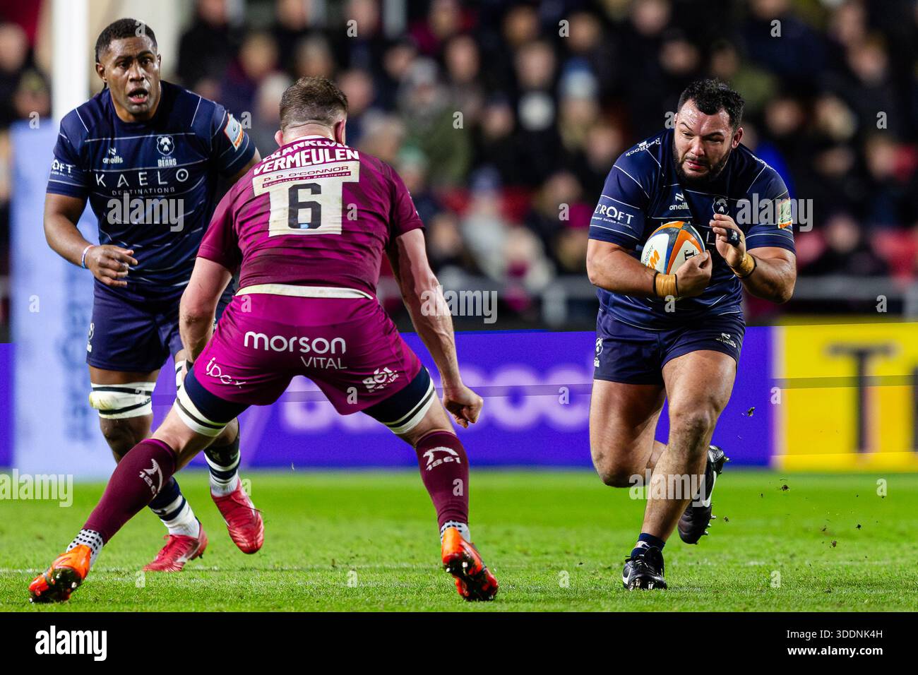 Bristol, England, UK, 2 January 2026. Ellis Genge of Bristol Bears is ...