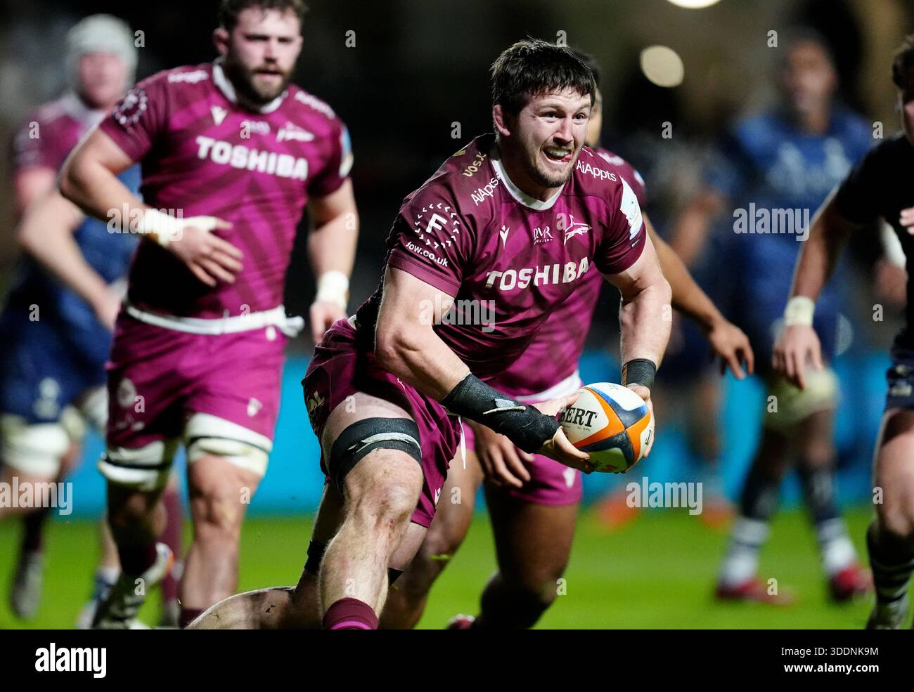 Sale's Tom Curry during the Gallagher PREM match at Ashton Gate ...
