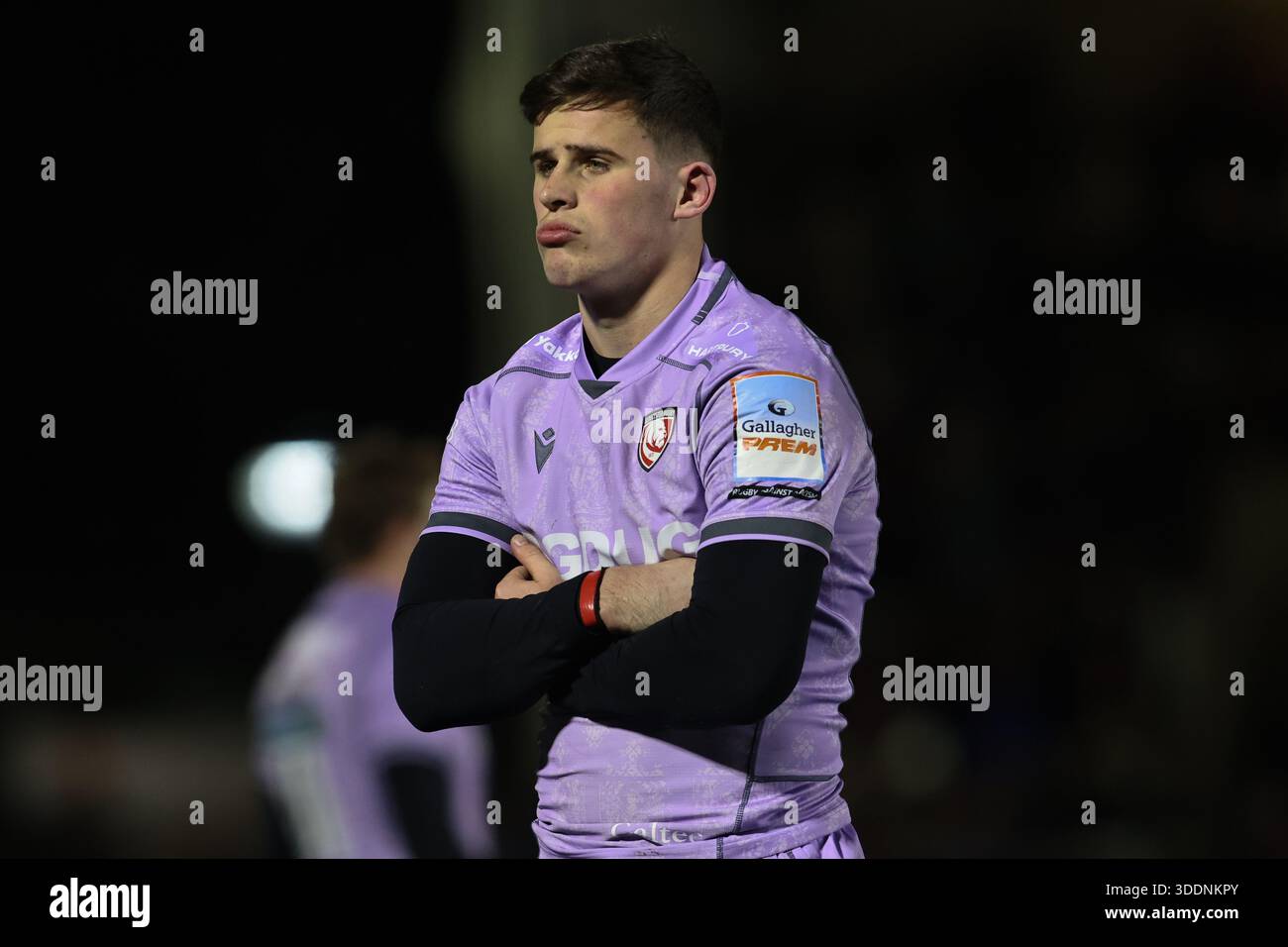 Seb Atkinson shows dejection following Freddie Thomas’s yellow card ...