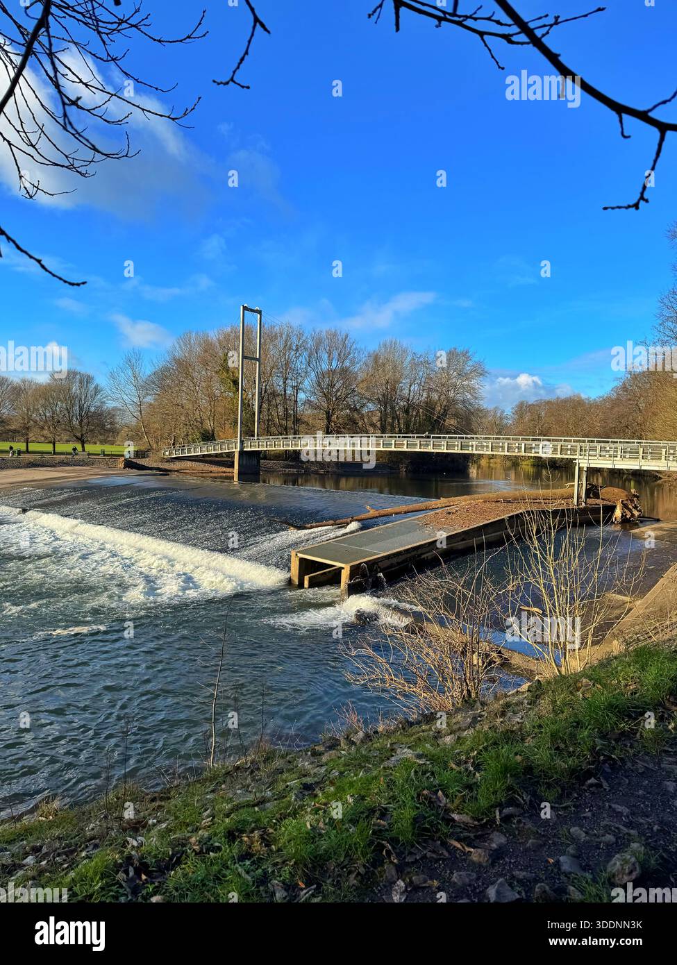 Welsh suspension bridge smartphone stock photos and images - Alamy