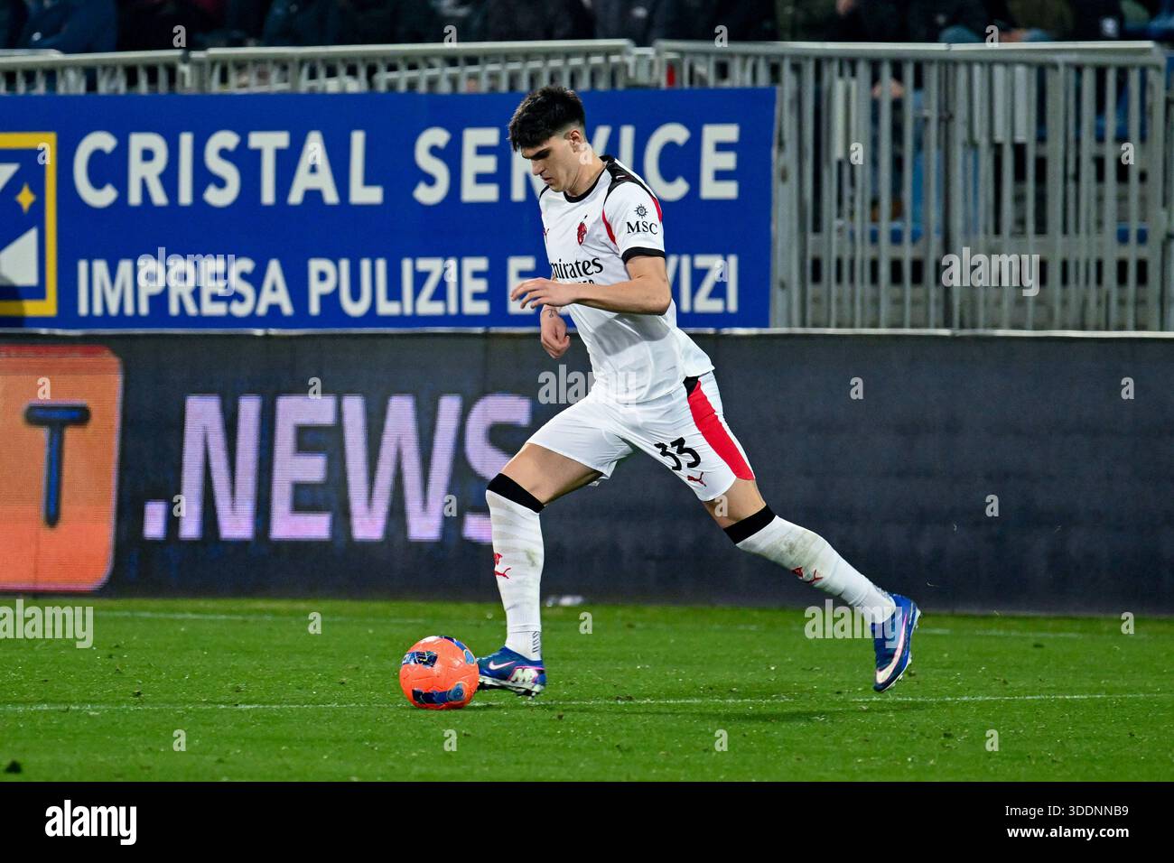 AC Milan's Davide Bartesaghi in action during the Serie A soccer match ...