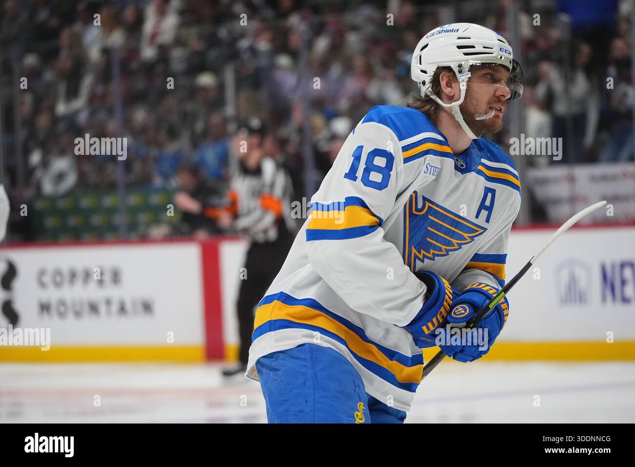 St. Louis Blues center Robert Thomas (18) in the first period of an NHL ...