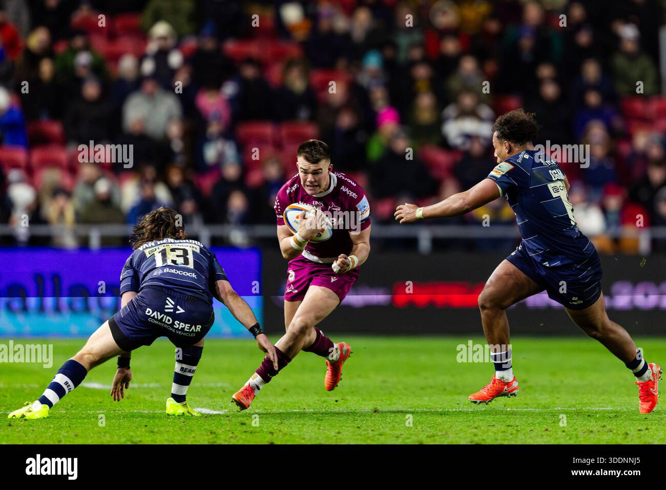 Bristol, England, UK, 2 January 2026. Joe Carpenter of Sale Sharks is ...
