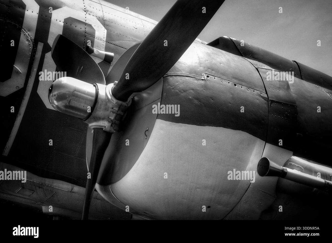 Vintage WWII aircraft in black and white from the MAPS Museum ...
