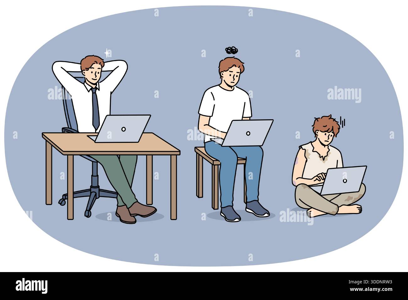 Hard work student Stock Vector Images - Alamy