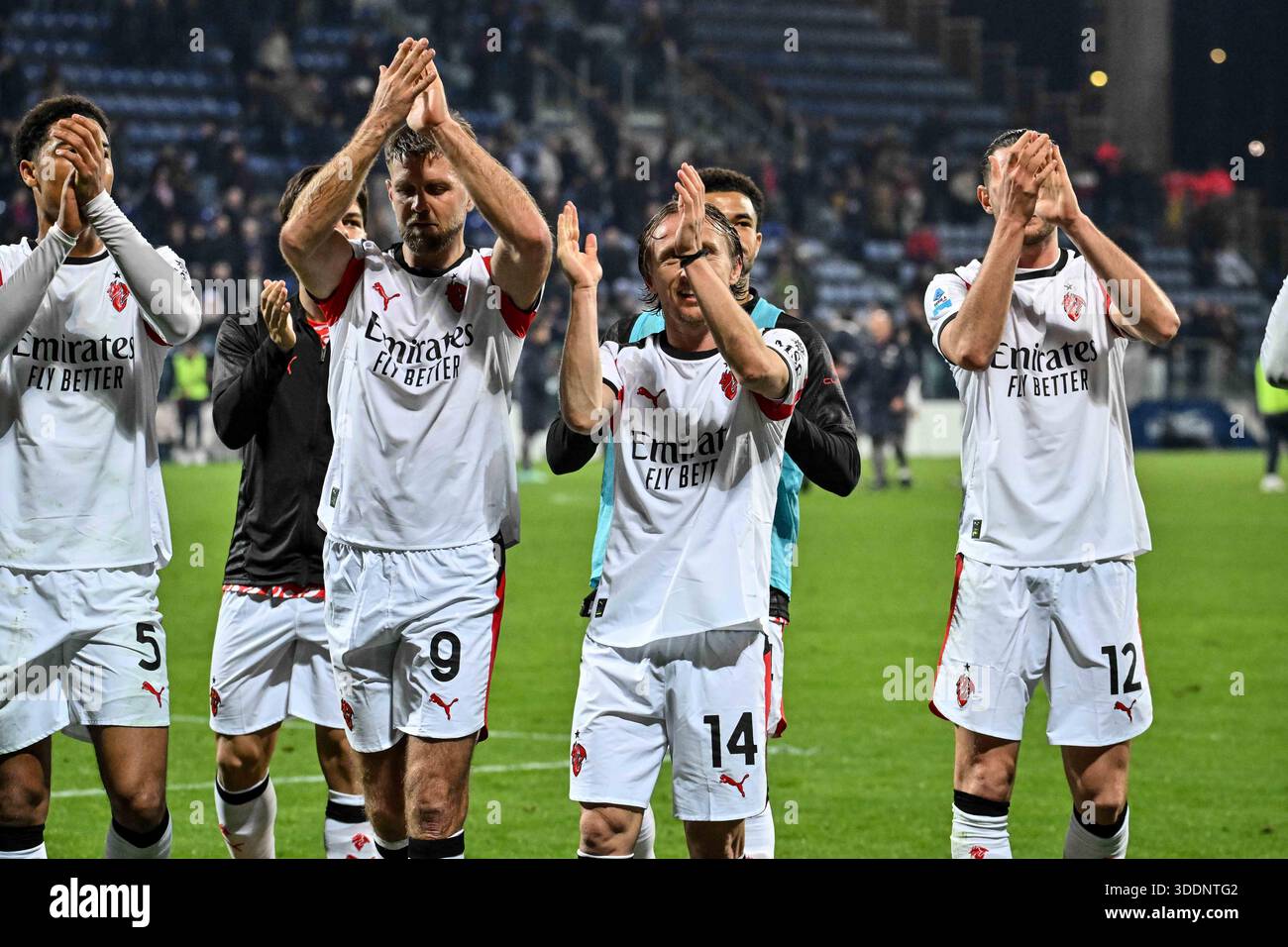 Luka Modric of AC Milan, Esultanza, Joy, Celebration Postgame, during ...
