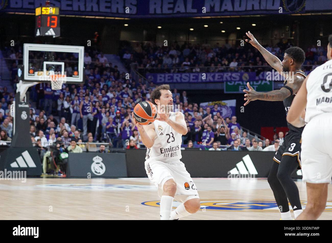 Euroleague Basketball match Real Madrid vs Dubai Basketball at Movistar ...