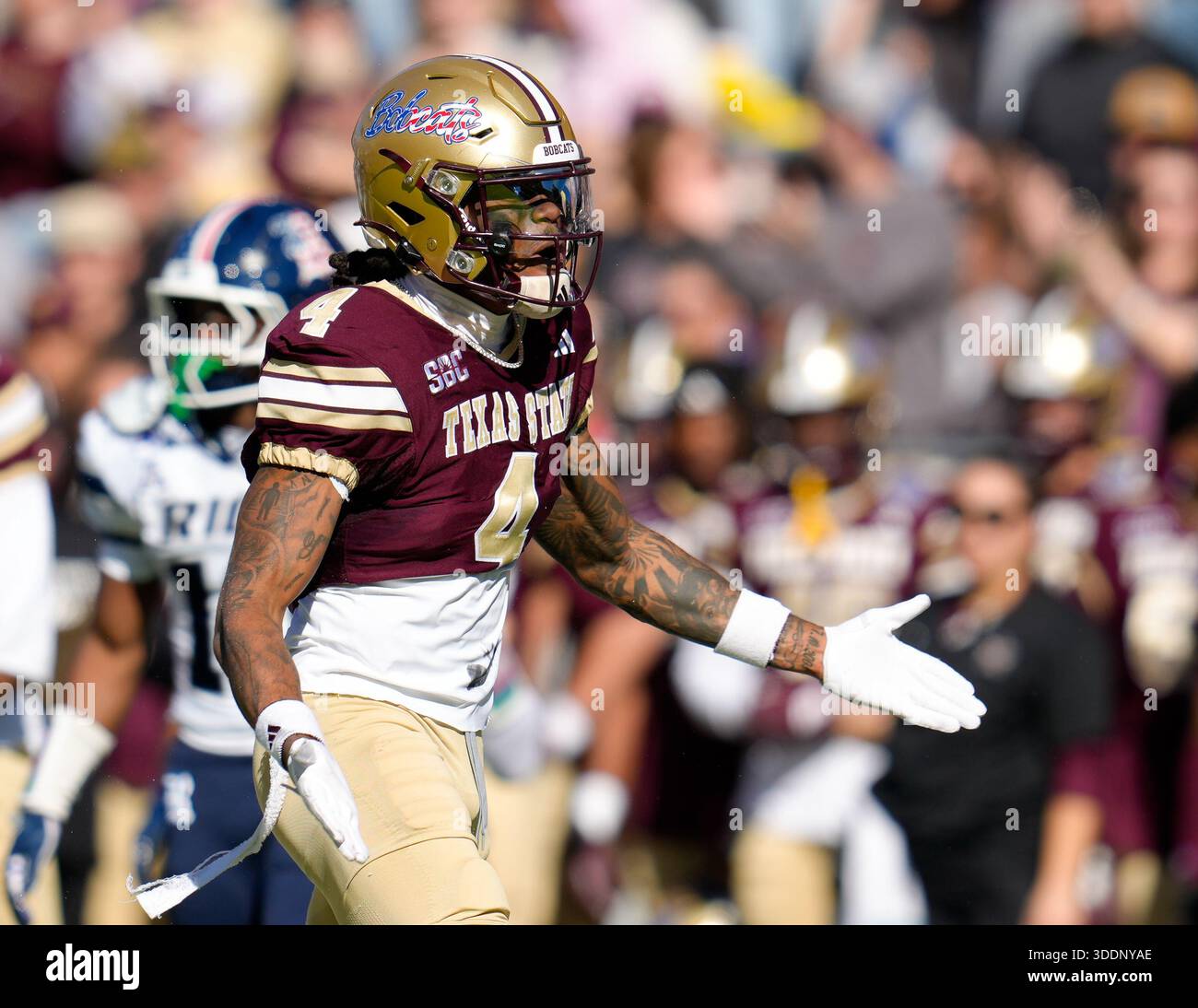 January 2, 2026, Fort Worth, Texas, USA: Texas State cornerback KHAMARI ...