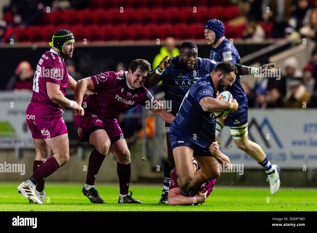 Bristol, England, UK, 2 January 2026. Ellis Genge of Bristol Bears is ...