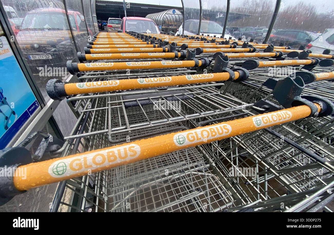 Wirtschaft,02.01.2026, 66538 Neunkirchen im Saarland, Globusmarkt in ...