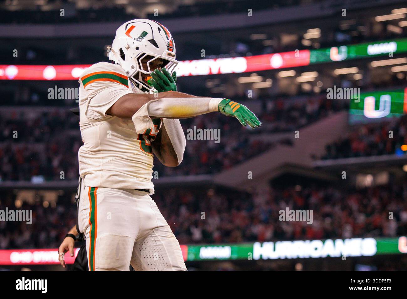 ARLINGTON, TX - DECEMBER 31: RB CharMar Brown #6 of the Miami ...