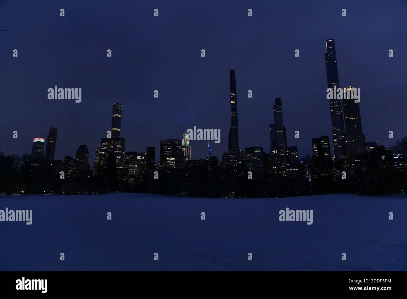 Central Park seen covered with snow in Manhattan, New York. (Photo by ...