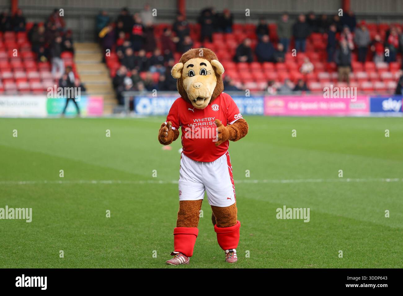 Crewe, UK, 1st January 2026.Mascot of Crewe Alexandra during the EFL ...