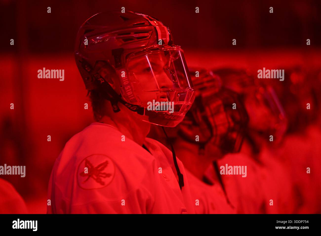 January 2, 2026: Ohio State Buckeyes defenseman Broten Sabo (73) before ...