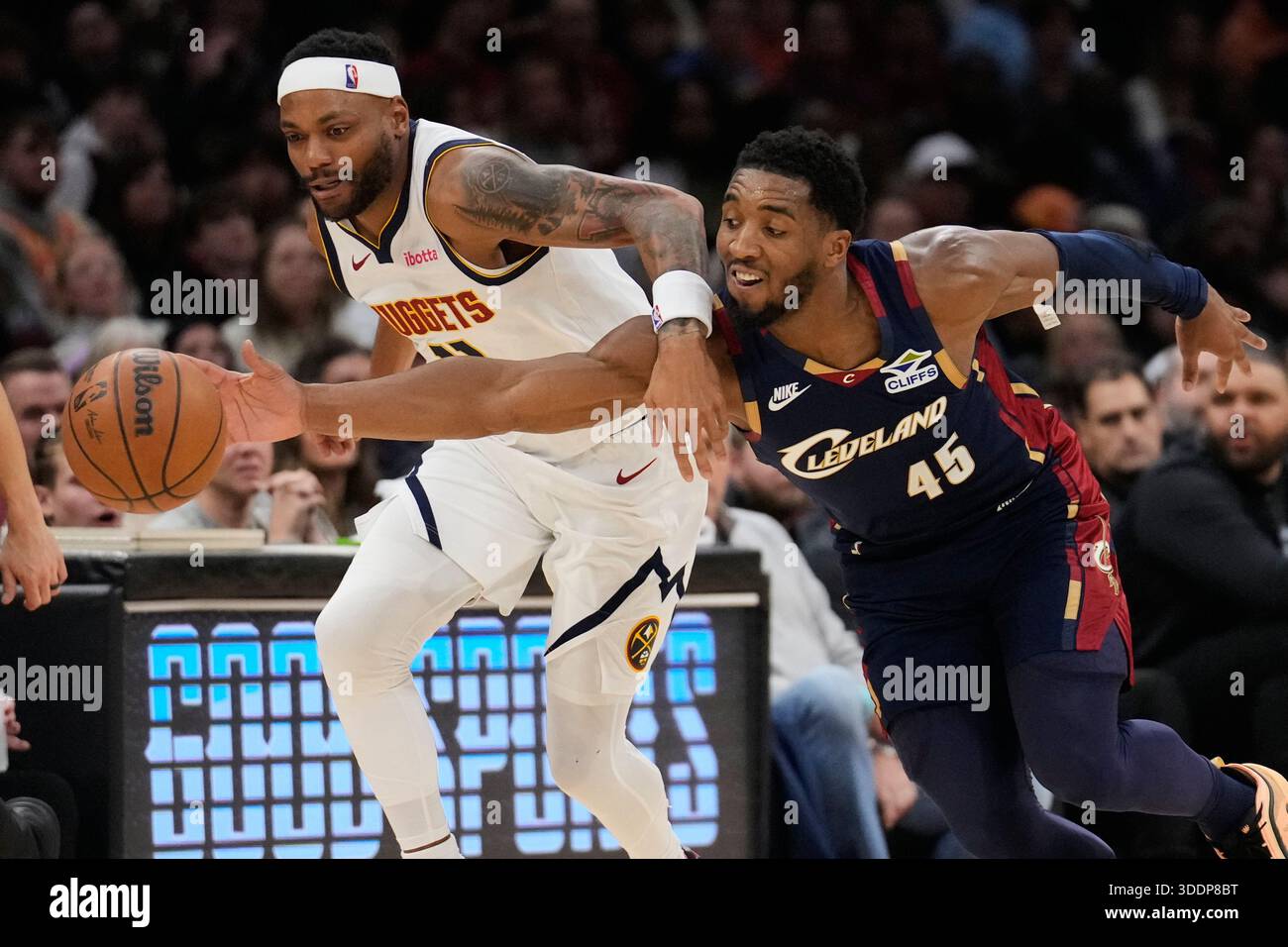 half of an NBA basketball game Friday, Jan. 2, 2026, in Cleveland. (AP ...