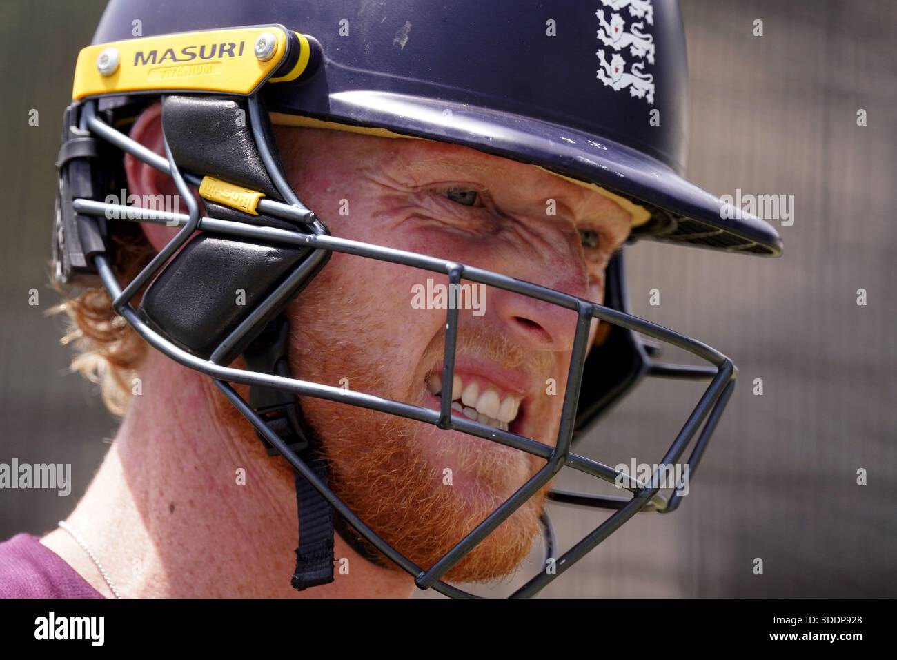 England’s Ben Stokes bats during a nets session at the Sydney Cricket ...