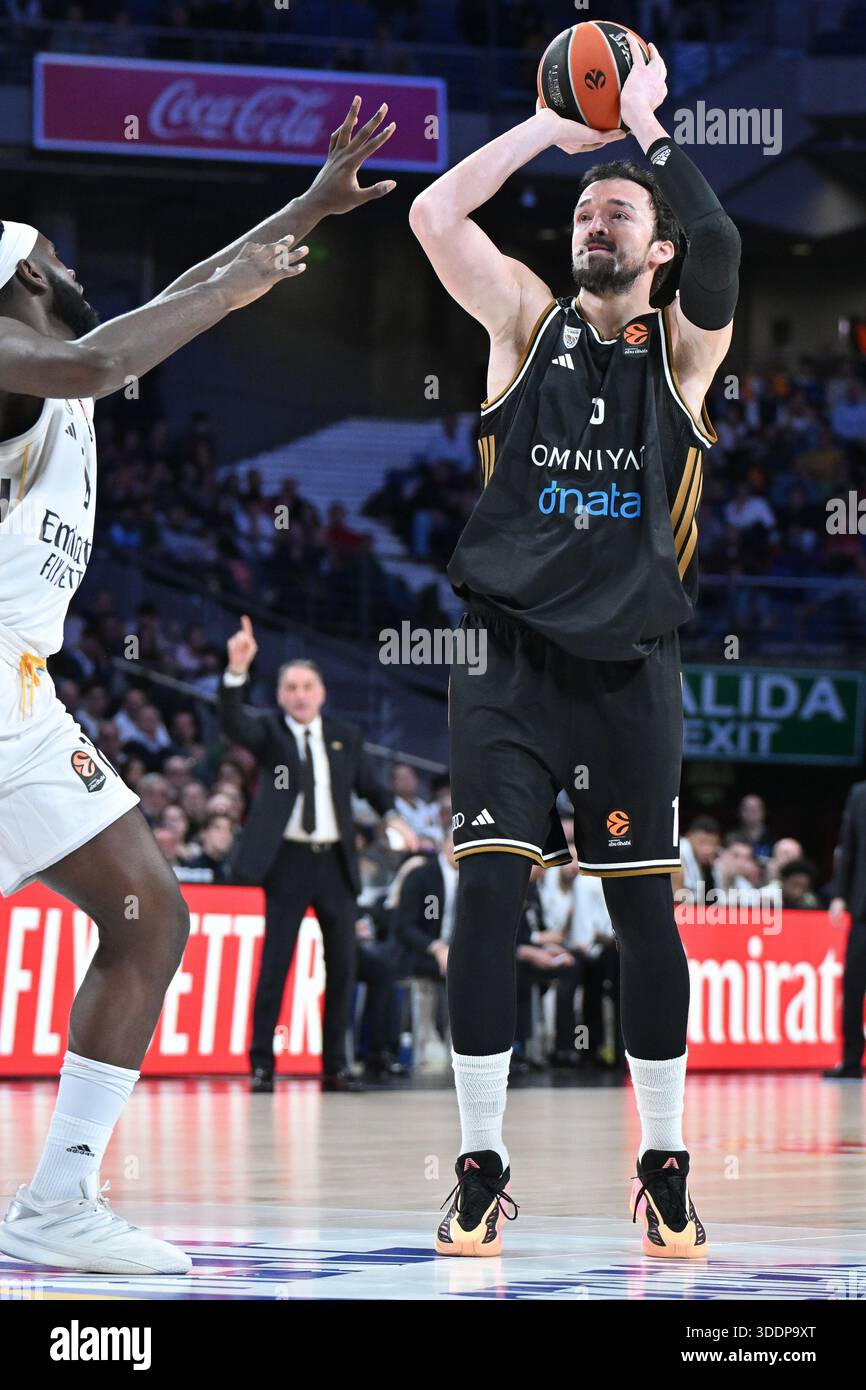 Madrid, Spain. 02nd Jan, 2026. Dwayne Bacon of Dubai Basketball during ...