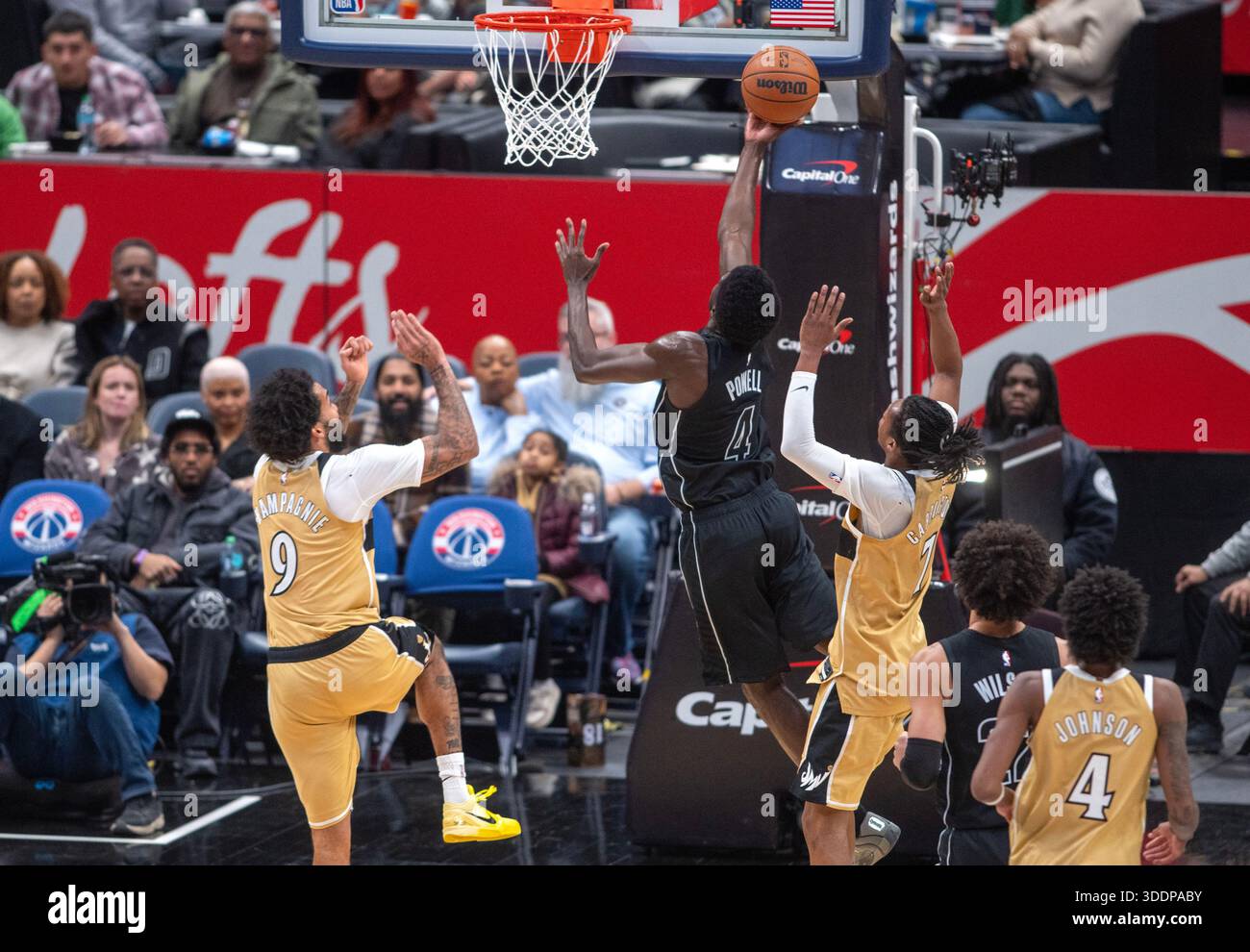 WASHINGTON, DC - JANUARY 02: Brooklyn Nets guard Drake Powell (4) up ...
