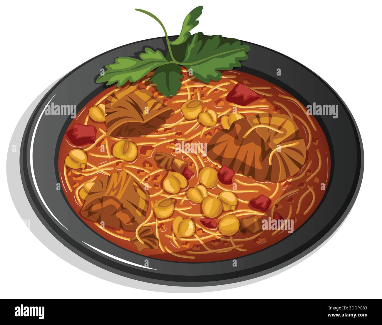 Moroccan chicken Stock Vector Images - Alamy