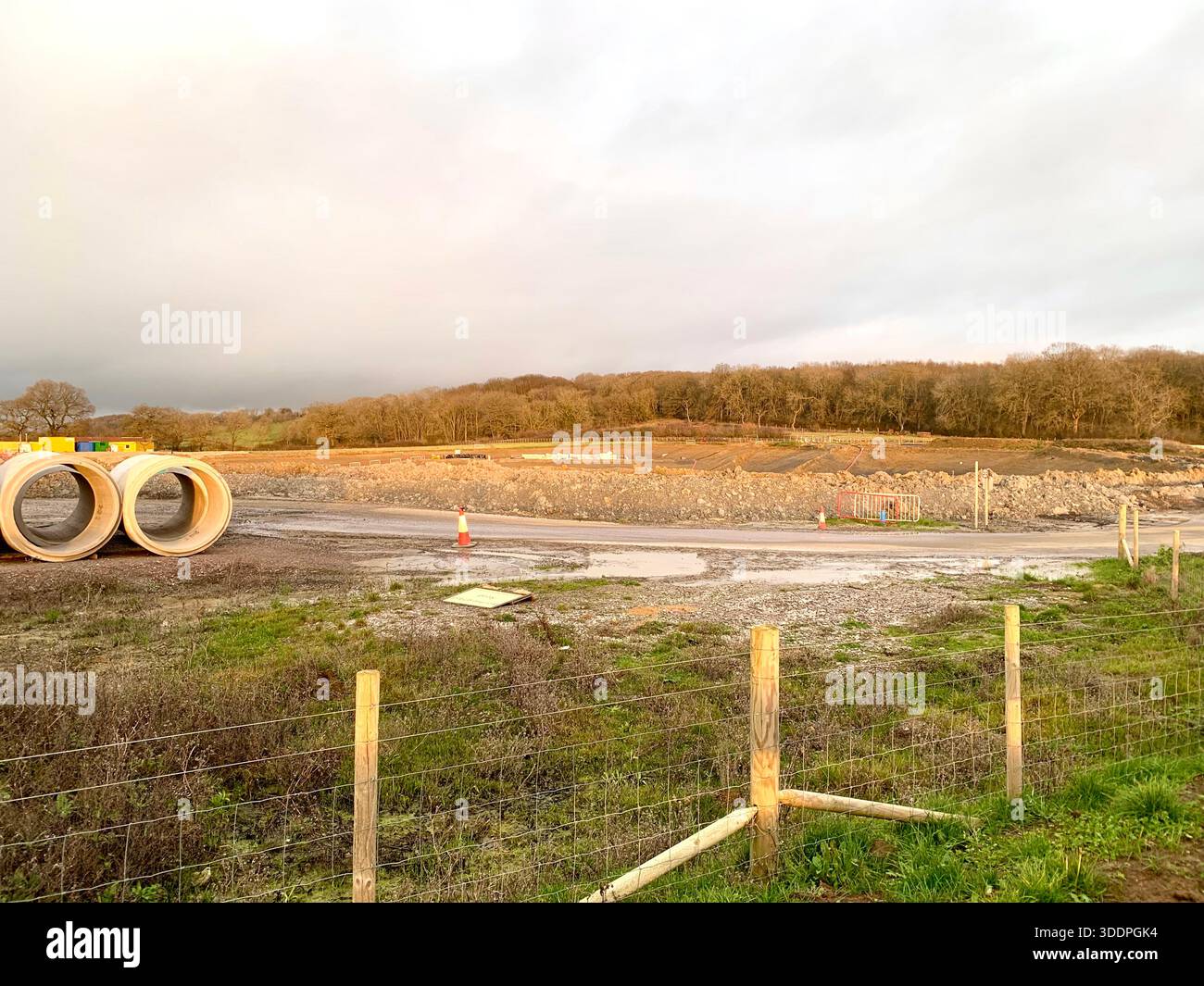 Construction site for HS2 high speed train line Britain's ambitious ...