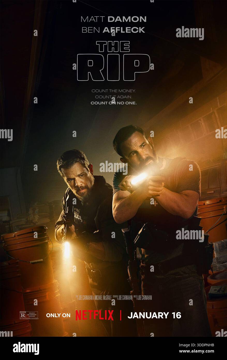 The RIP movie poster Ben Affleck & Matt Damon Stock Photo - Alamy