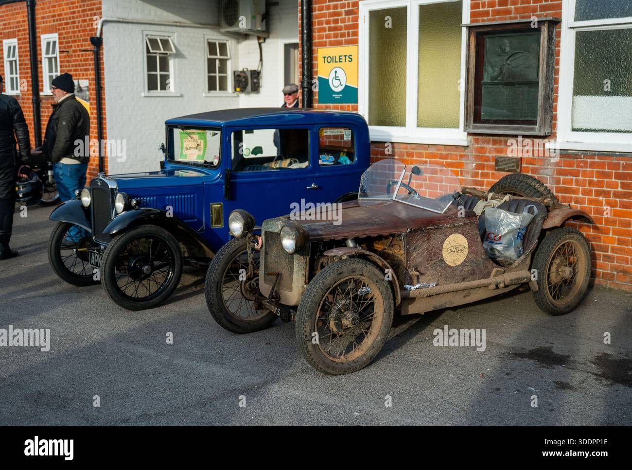 Classic cars gathered at the 2026 Brooklands Museum New Years Day event ...