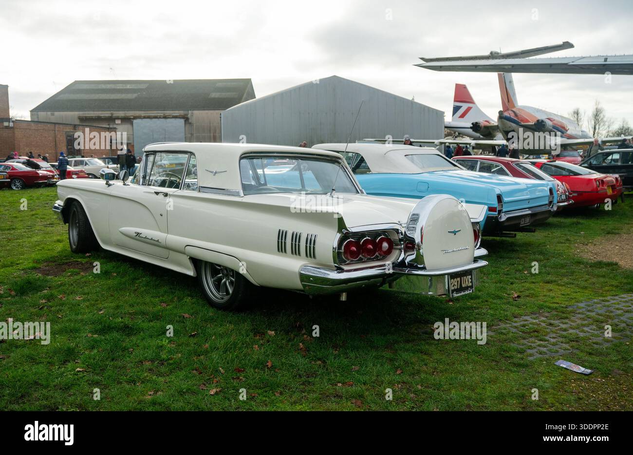 Classic cars gathered at the 2026 Brooklands Museum New Years Day event ...