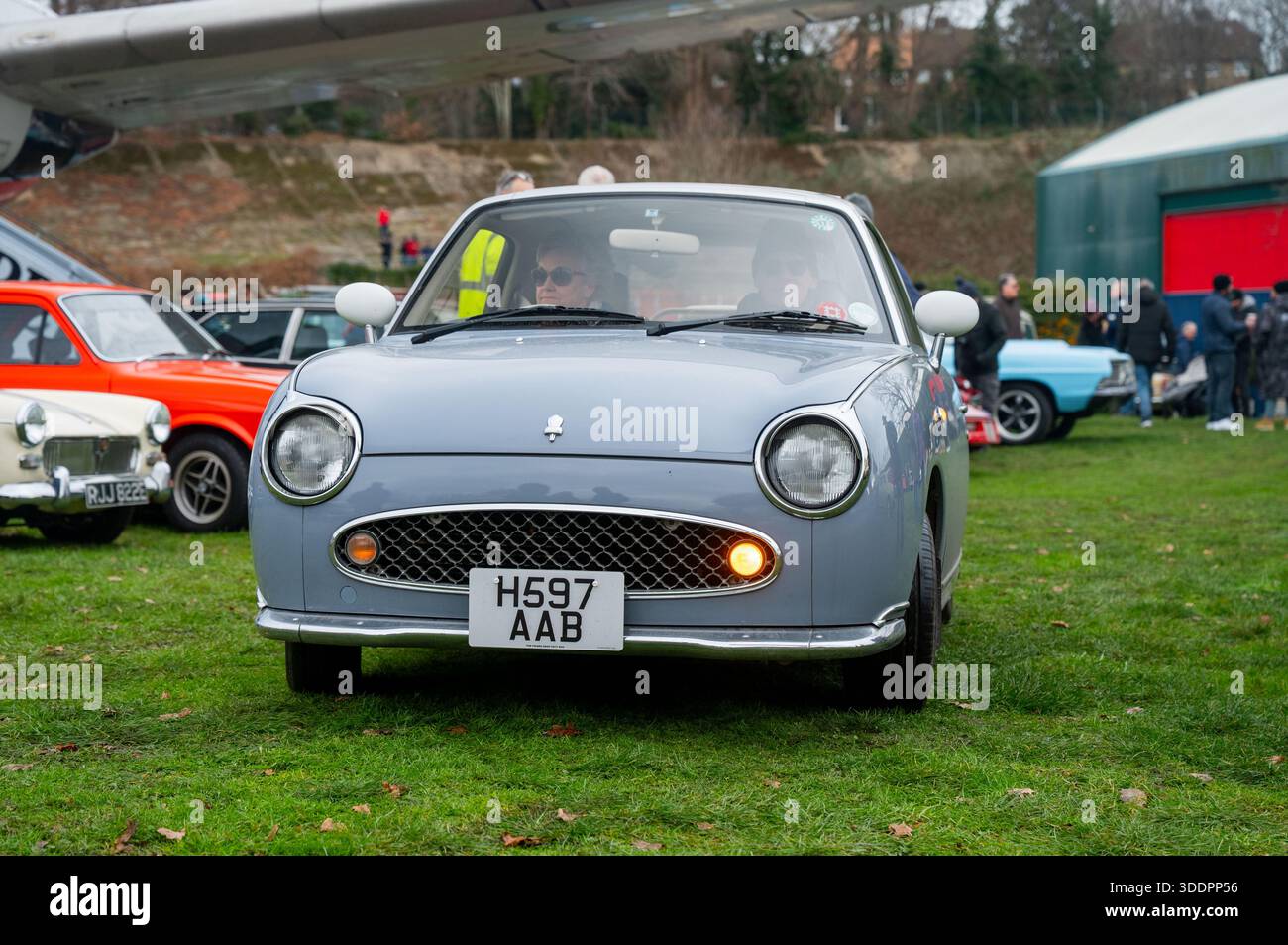 Classic cars gathered at the 2026 Brooklands Museum New Years Day event ...