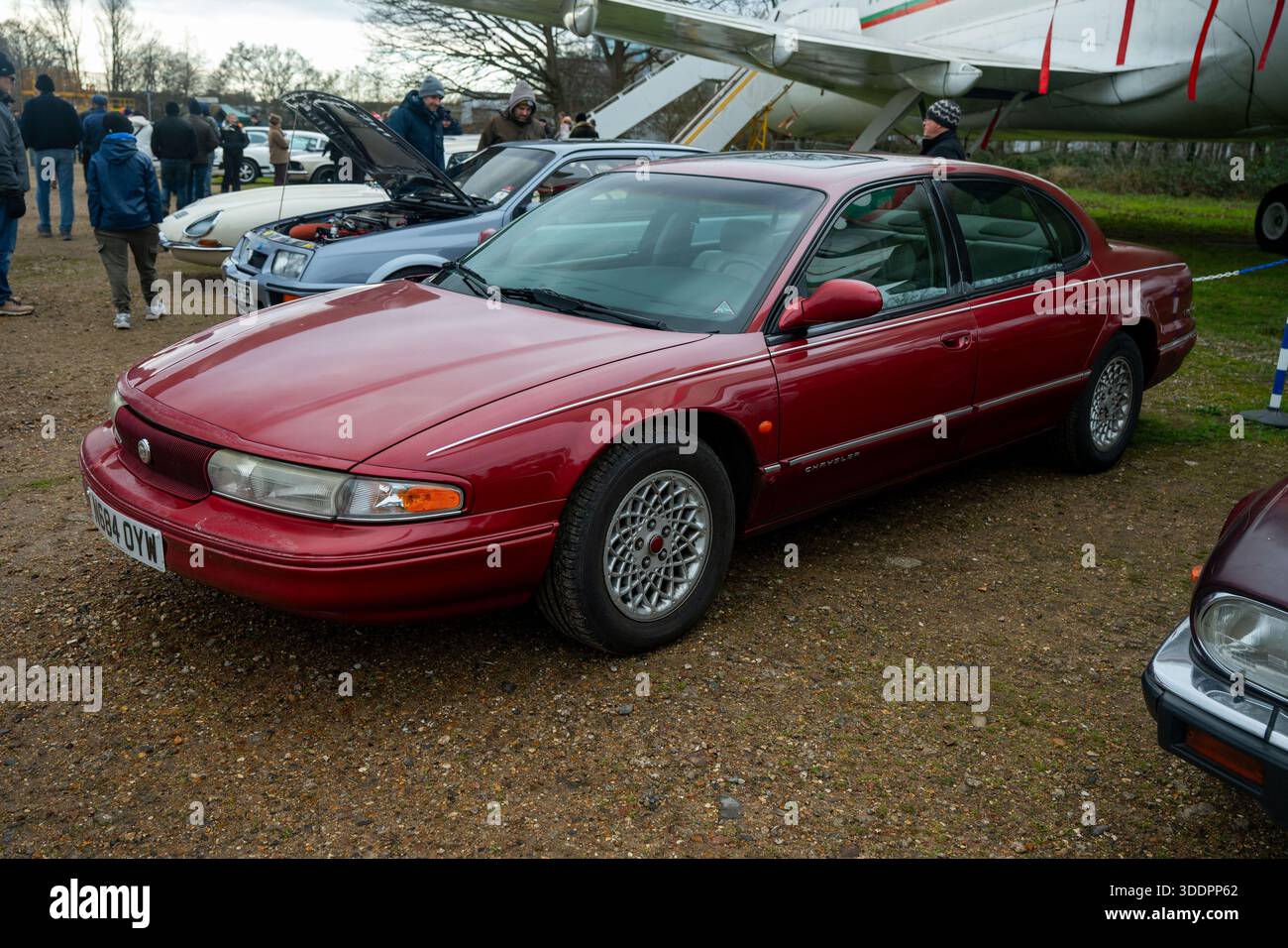 Classic cars gathered at the 2026 Brooklands Museum New Years Day event ...