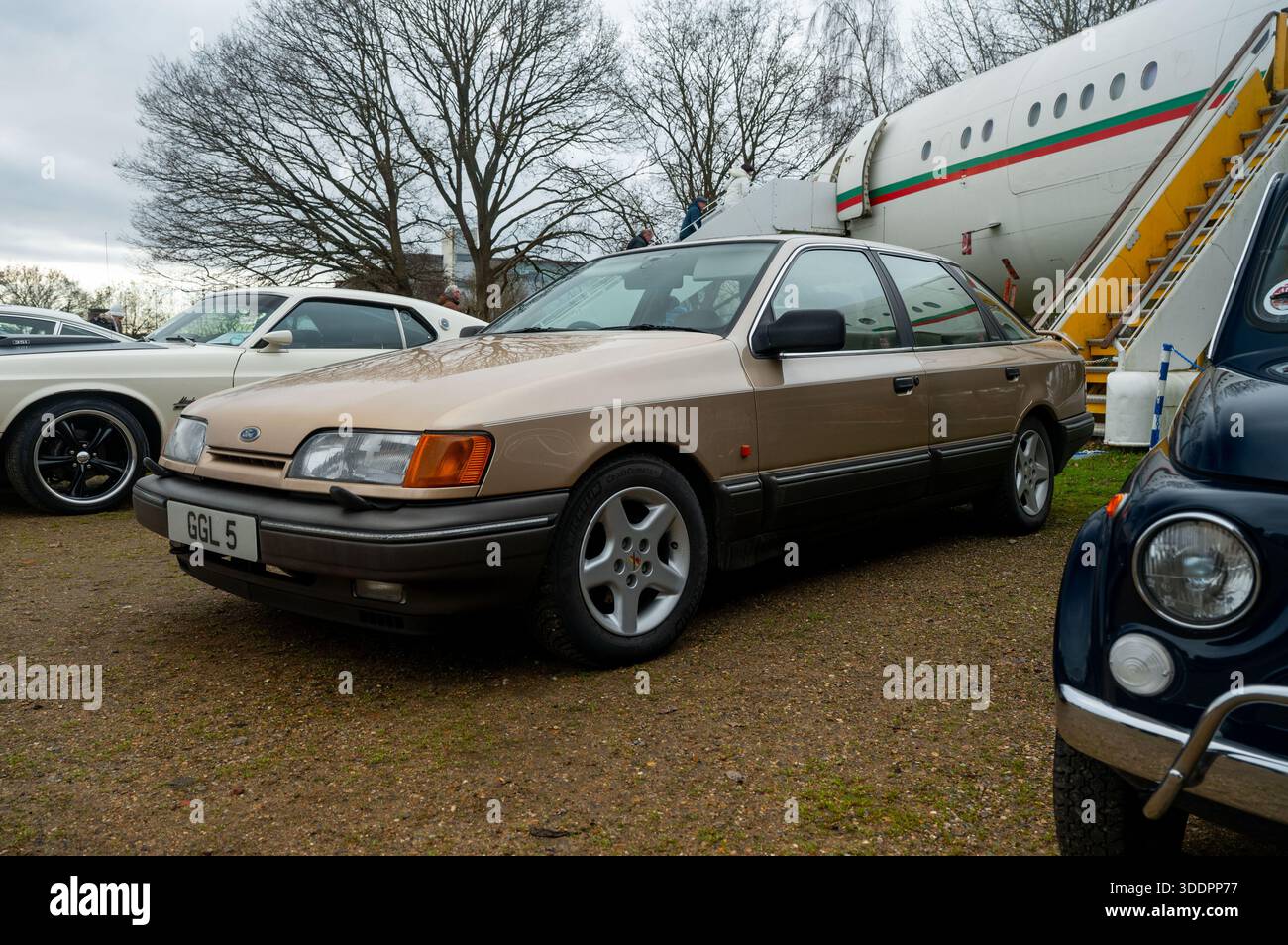 Classic cars gathered at the 2026 Brooklands Museum New Years Day event ...