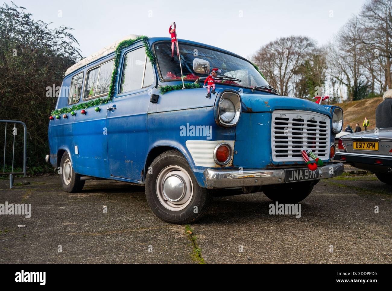 Classic cars gathered at the 2026 Brooklands Museum New Years Day event ...