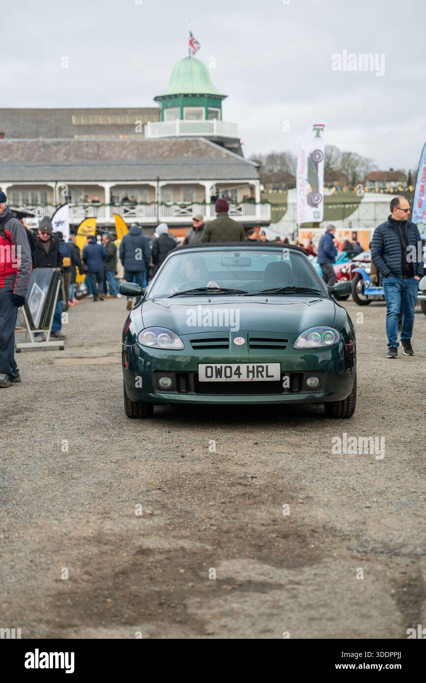 Classic cars gathered at the 2026 Brooklands Museum New Years Day event ...
