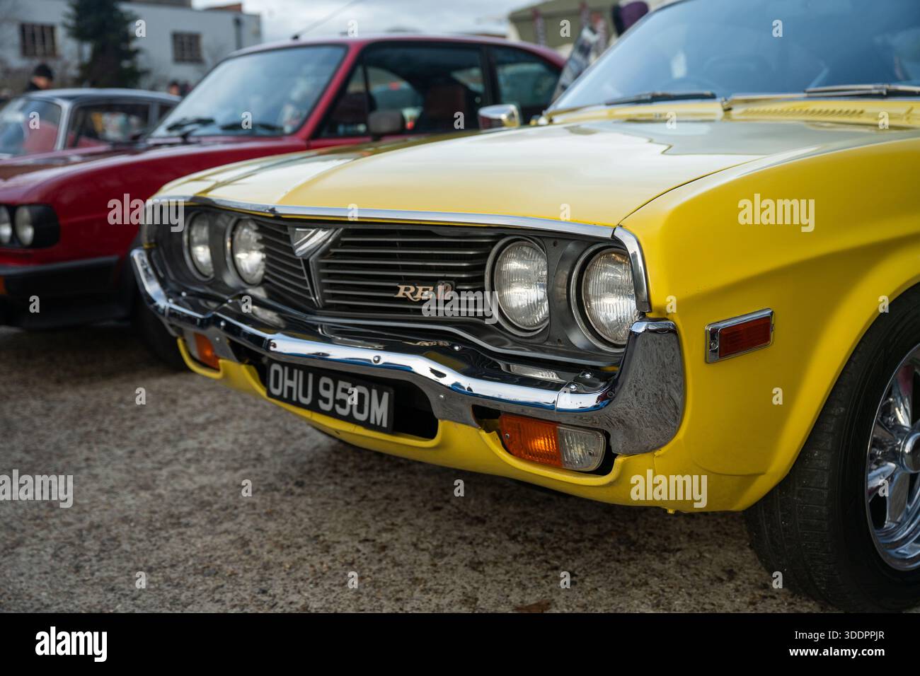 Classic cars gathered at the 2026 Brooklands Museum New Years Day event ...