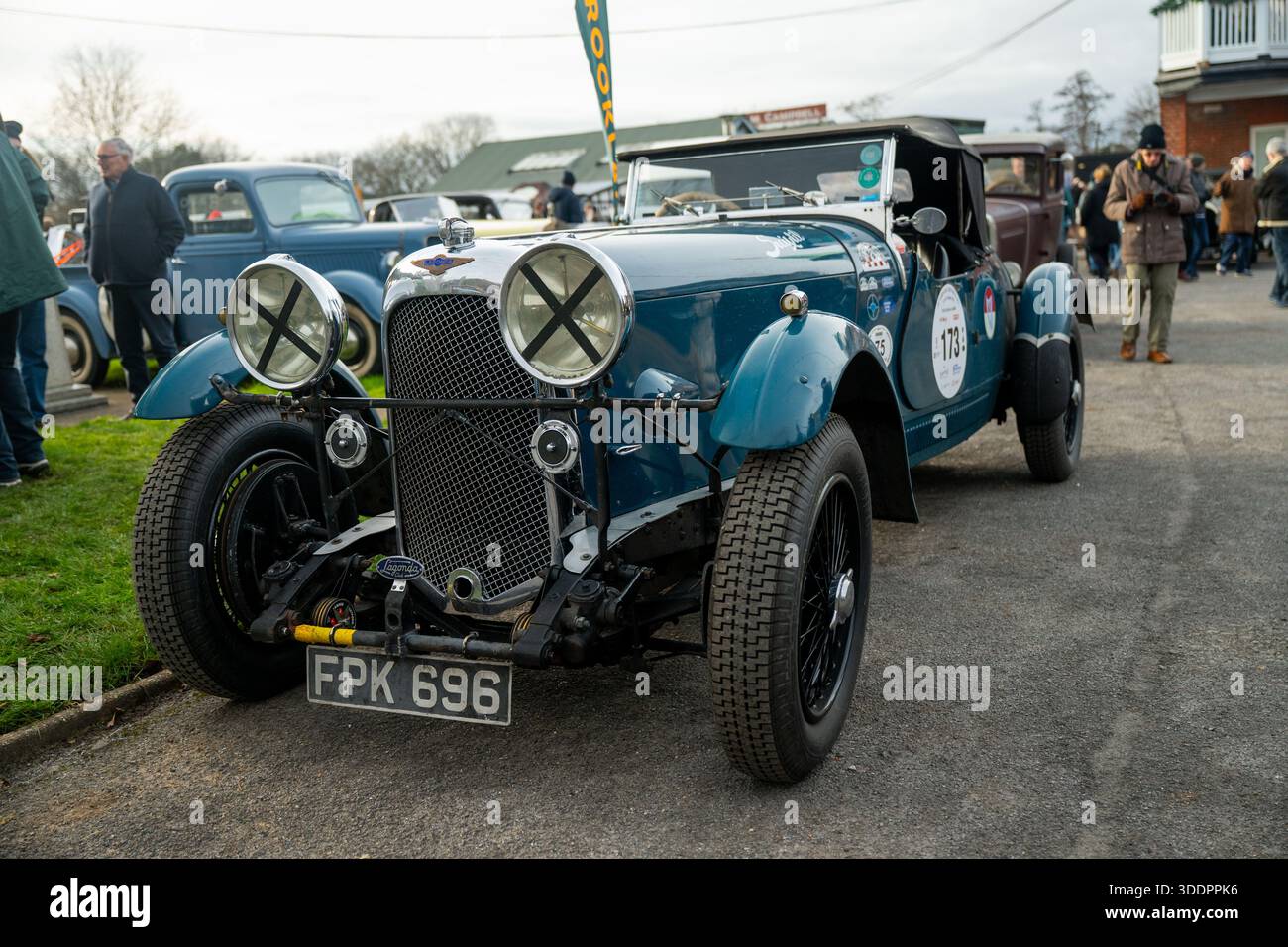Classic cars gathered at the 2026 Brooklands Museum New Years Day event ...