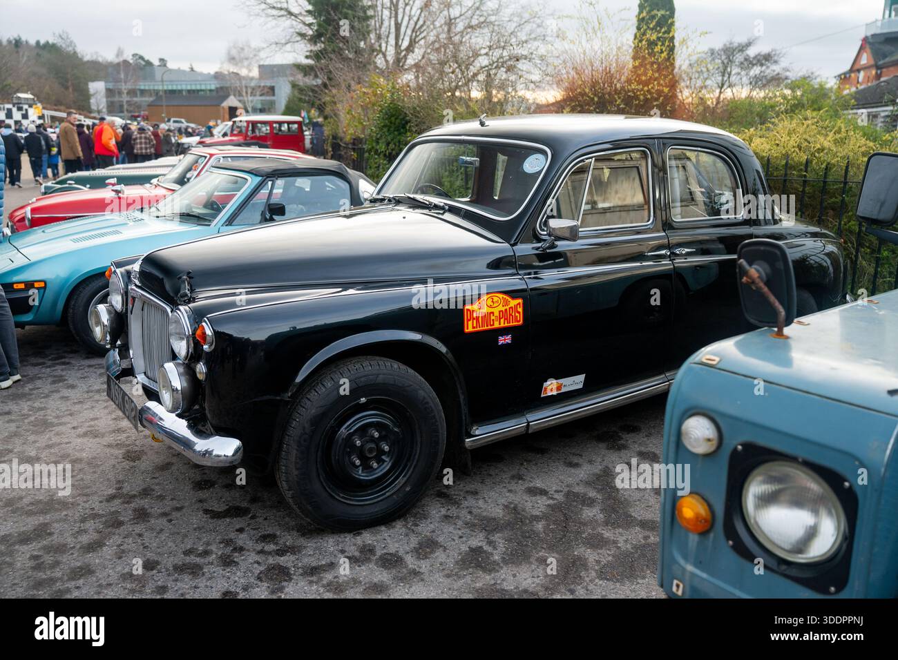 Classic cars gathered at the 2026 Brooklands Museum New Years Day event ...
