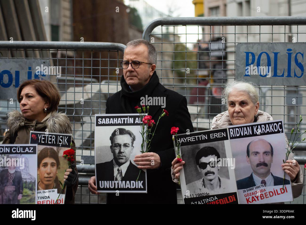 January 3, 2026, Istanbul, Istanbul, Turkey: Relatives of people who ...