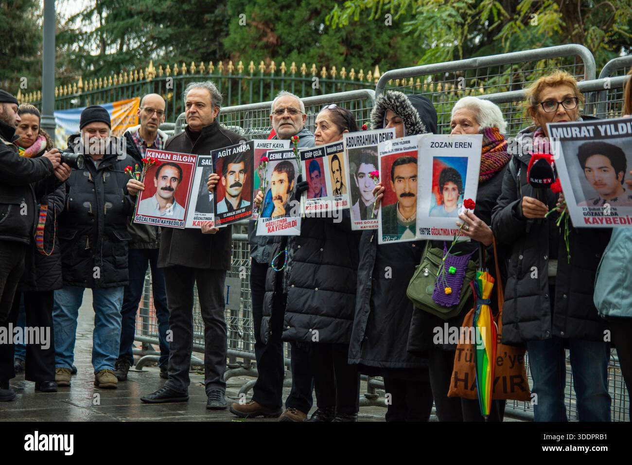 January 3, 2026, Istanbul, Istanbul, Turkey: Relatives of people who ...