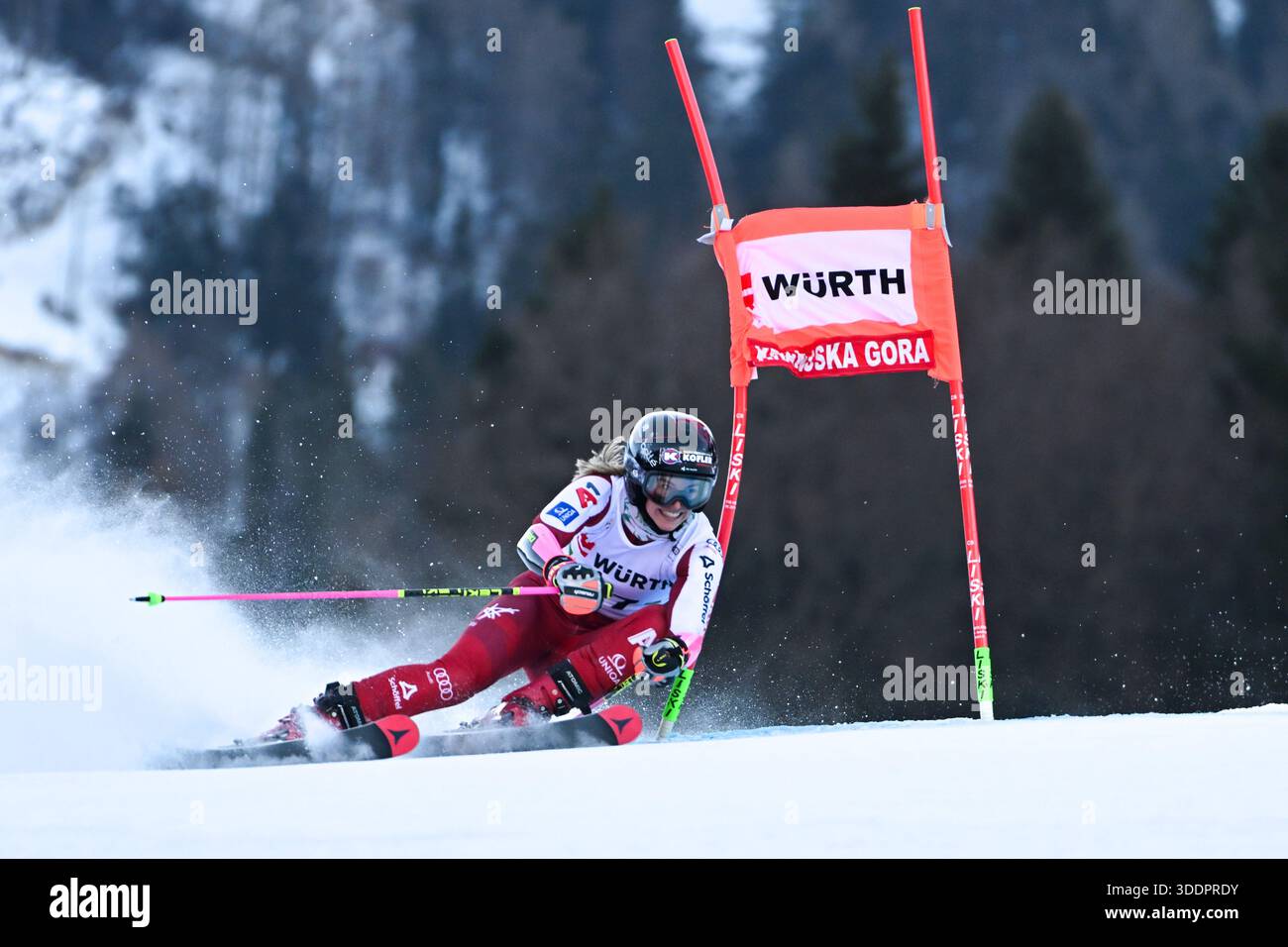 Kranjska Gora, Slovenia, January 03rd 2026. Nina Astner of Austria in ...